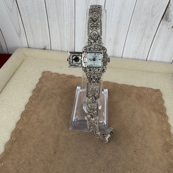 Lucida | Accessories | Rare Vintage Lucida Flip Top Marcasite Quartz ...